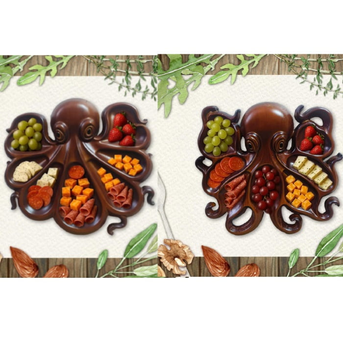Yiaieng 2025 Creative Octopus Charcuterie Platter, Ocean Themed Cheese ...