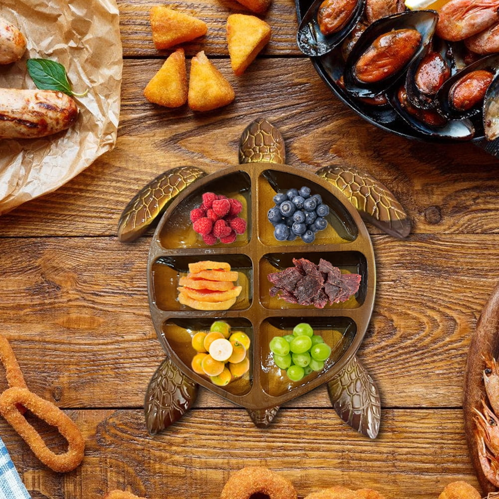 Yiaieng 2025 Creative Turtle Charcuterie Platter, Ocean Themed Cheese Bread Board, Serving Tray ...