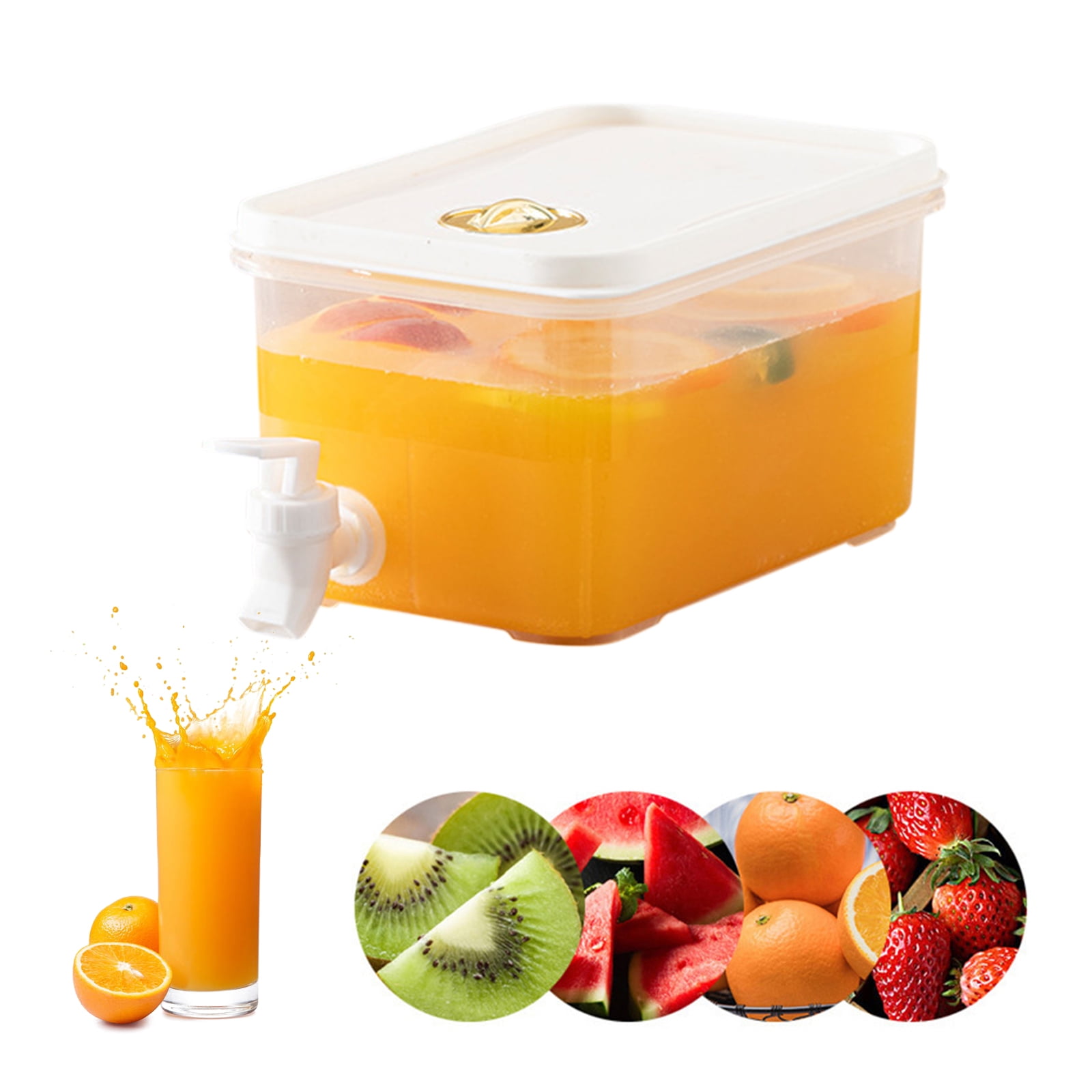 Yiaieng 2PCS Cold Kettle with Faucet, 3.5L Refrigerator Juice Water ...