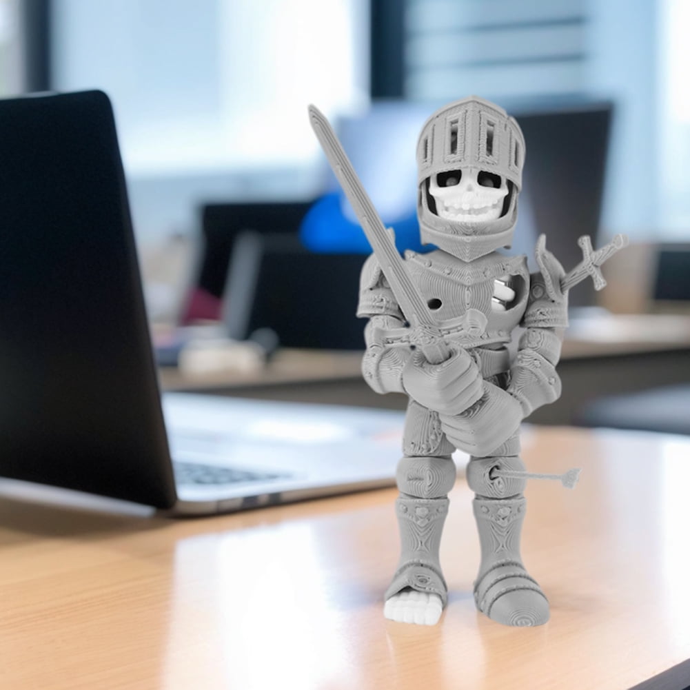 Yiaieng 3D Printed Skeleton Knight with Flexible Joints 3D Printed Toys ...