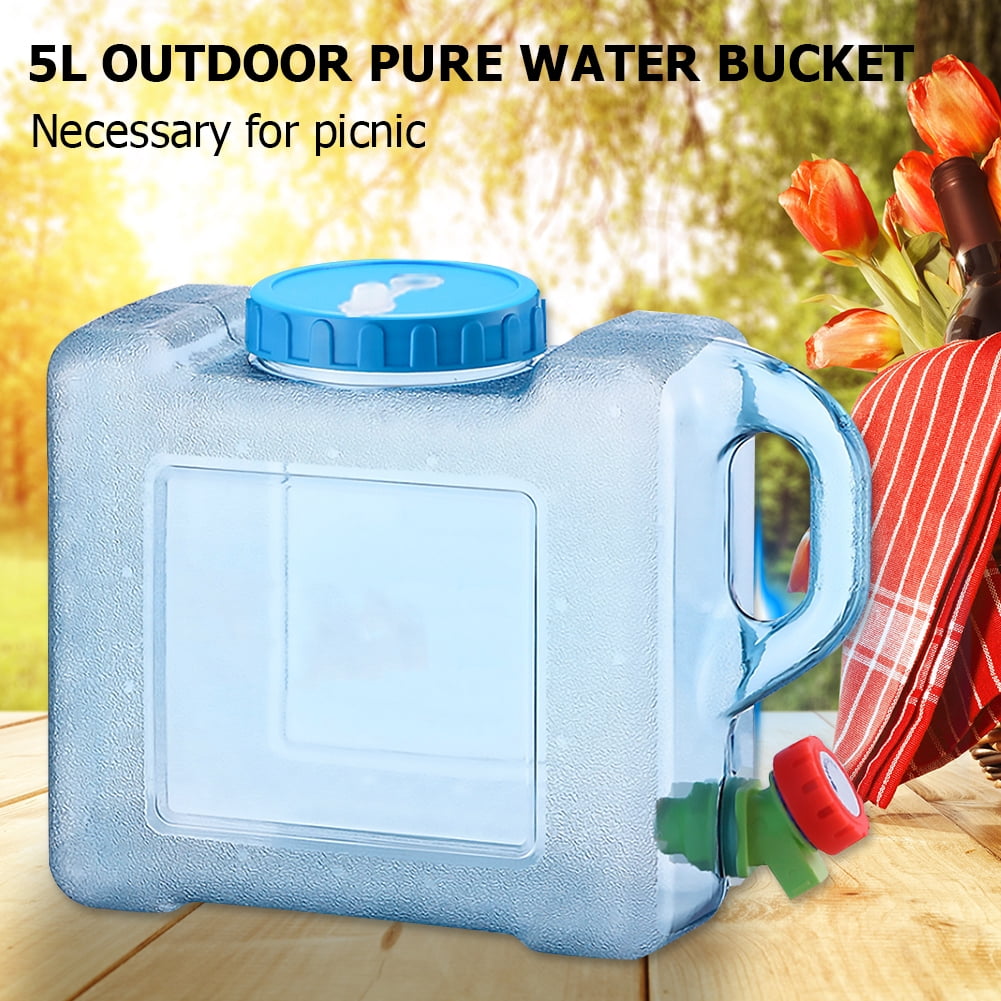 Yiaieng 5L Portable Water Containers, BPA-Free Camping Water Storage ...