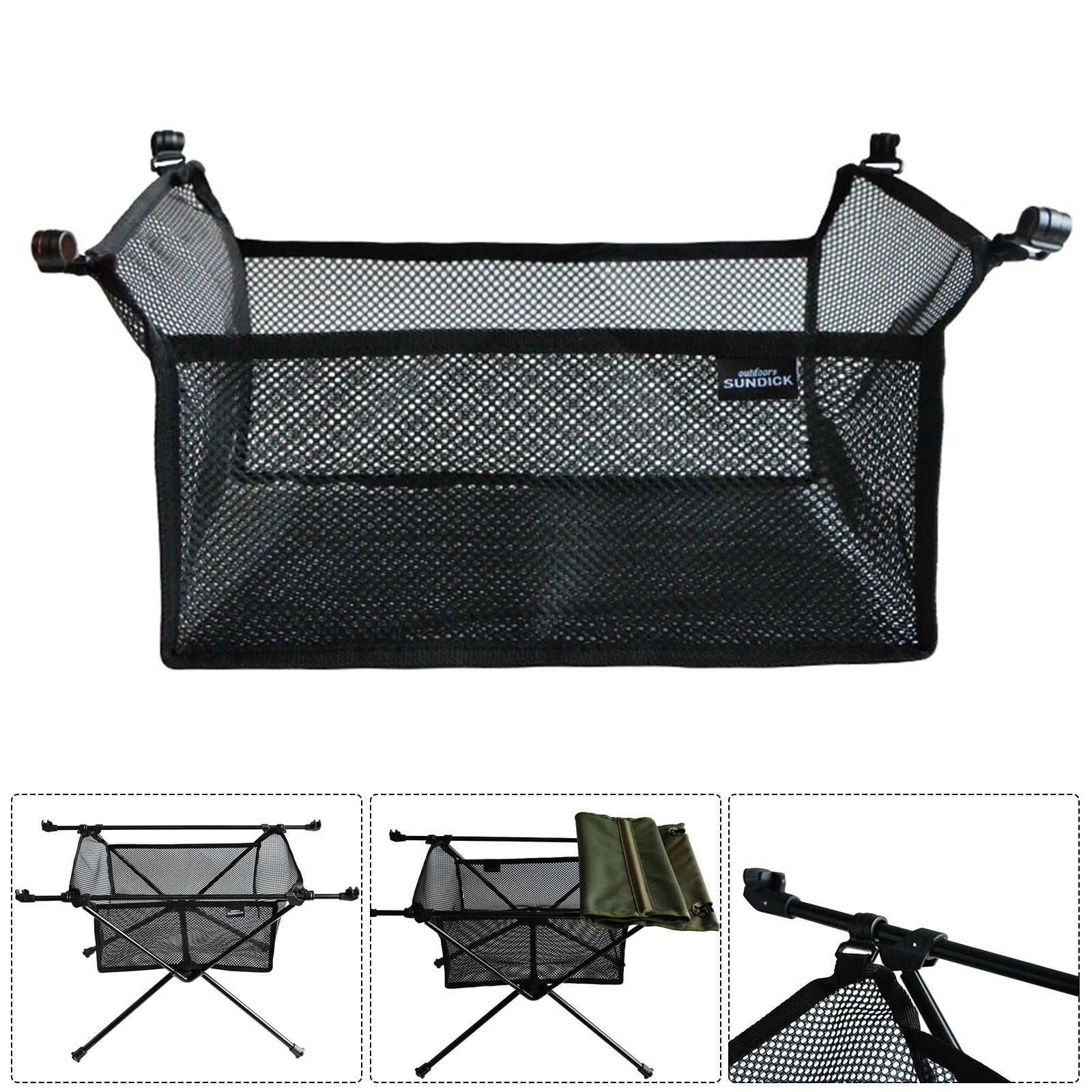 Yiaieng Camping Foldable Table Storage Net Bag, Mesh Basket Organizer ...
