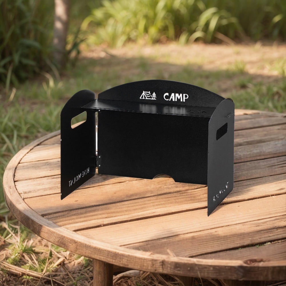 Yiaieng Camping Wind Shield, Foldable Camping Gas Stove Windshield ...