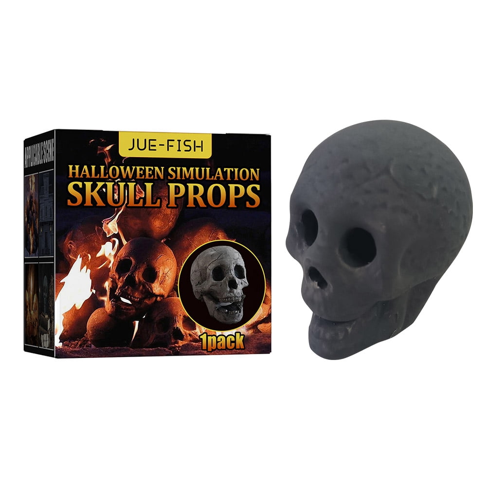 Yiaieng Ceramic Fire Pit Skull Party Ornament Skull Decor Prop for ...