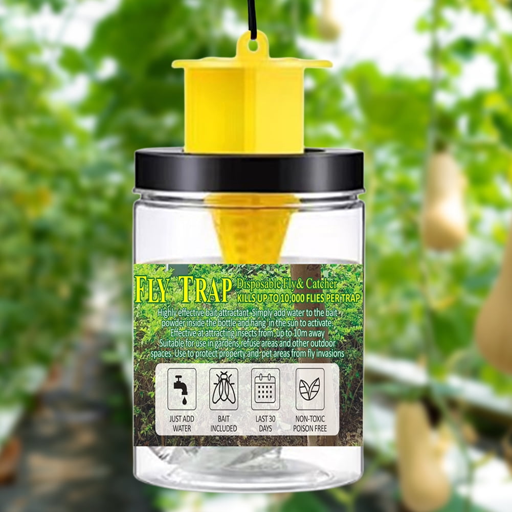 Yiaieng Fly Bag Trap, Fly Bag Trap Pp+wire Chain Net Trap for Parks ...