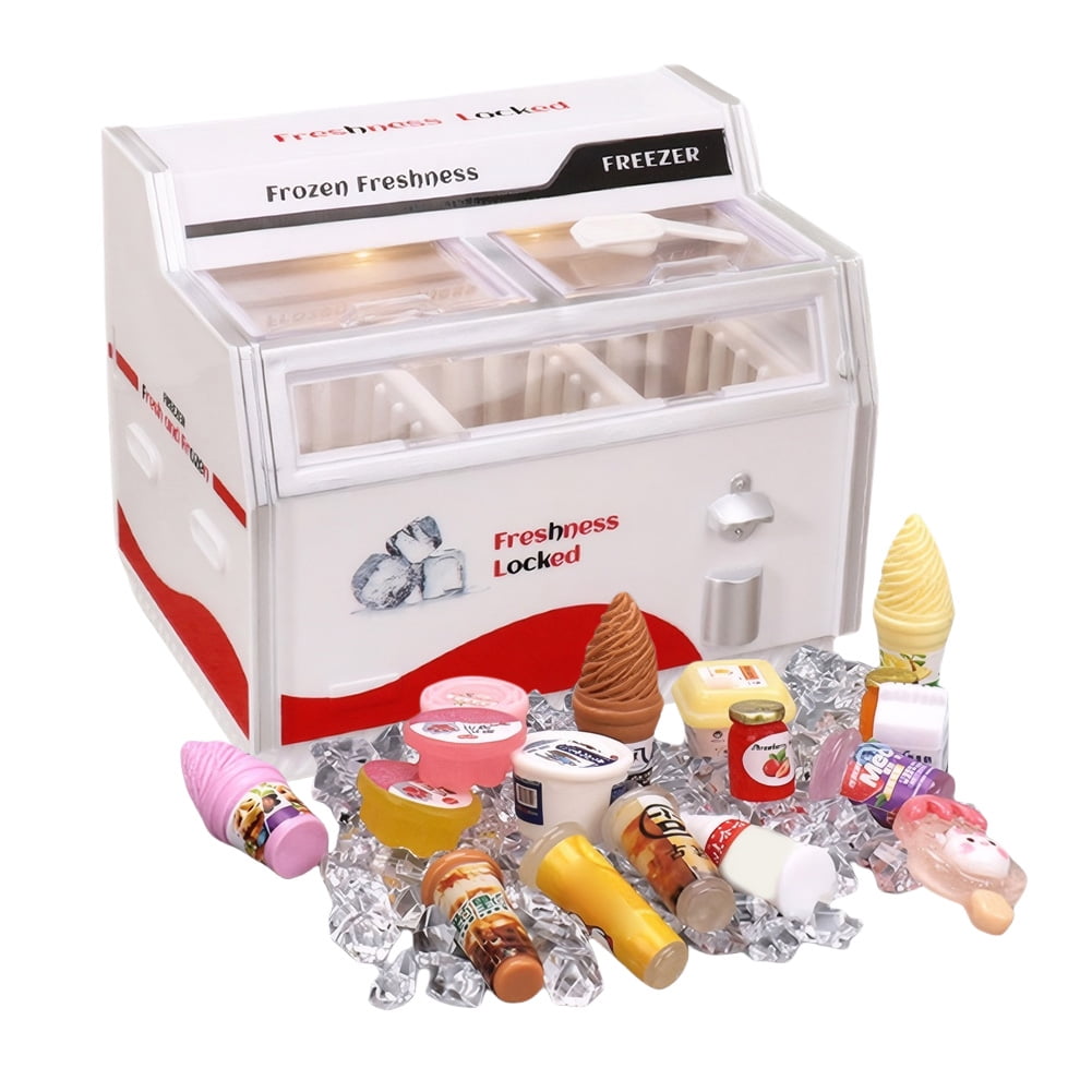 Yiaieng Freezer Shape Fridge Magnets Fridge Stickers with Food Models ...