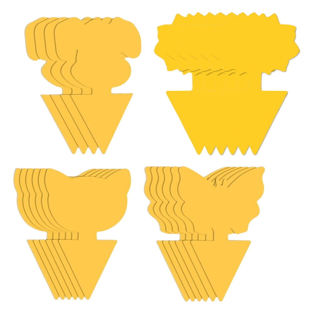 Yiaieng Fruit Fly Sticky Traps, 40PCS Yellow Sticky Bug Traps Protect ...