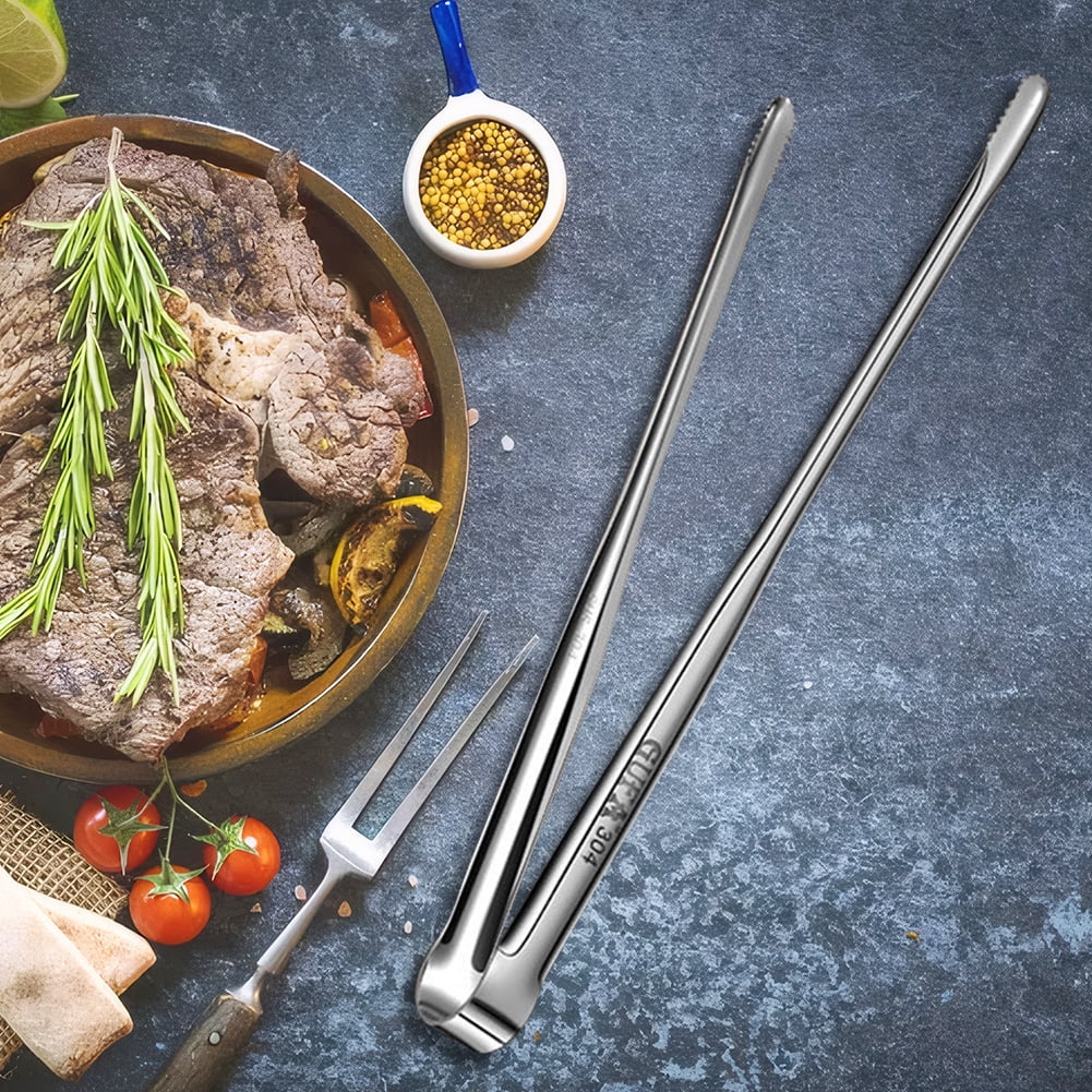 Yiaieng Grill Tongs, Grill Tongs Stainless Steel Bbq Tongs Metal ...