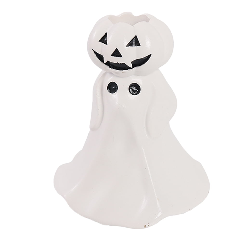 Yiaieng Halloween Ghost Decorations Indoor Halloween Ghost Candles ...