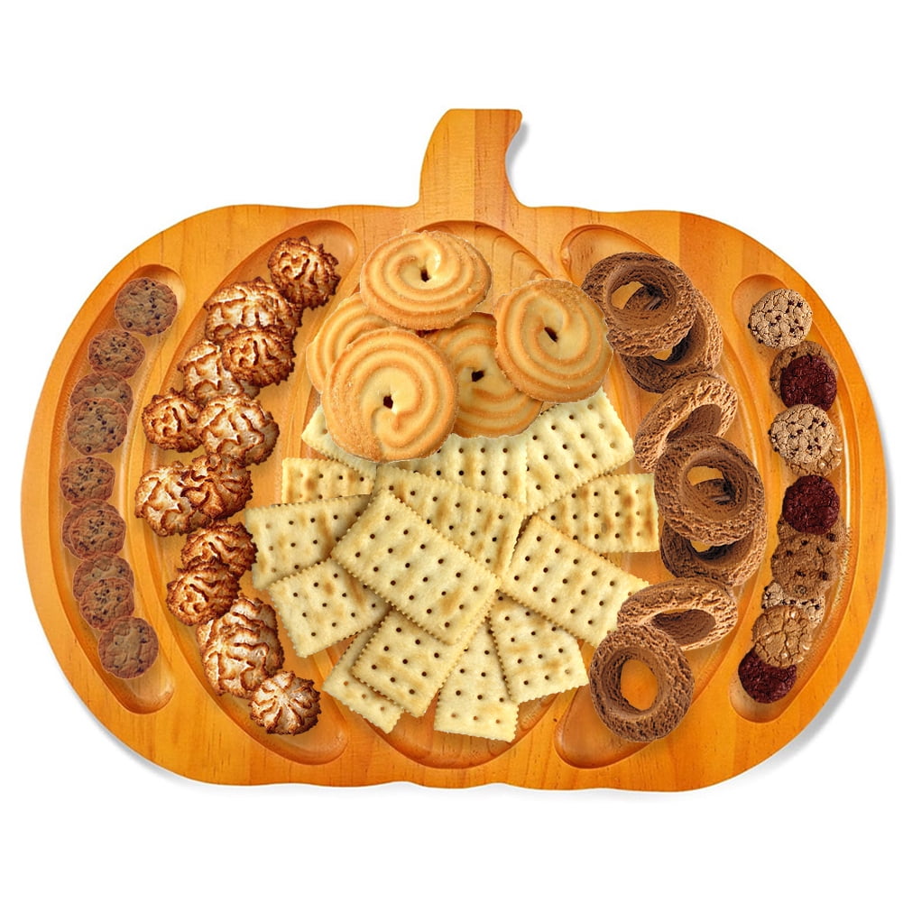 Yiaieng Halloween Pumpkin Charcuterie Board, Pumpkin Shaped Serving ...