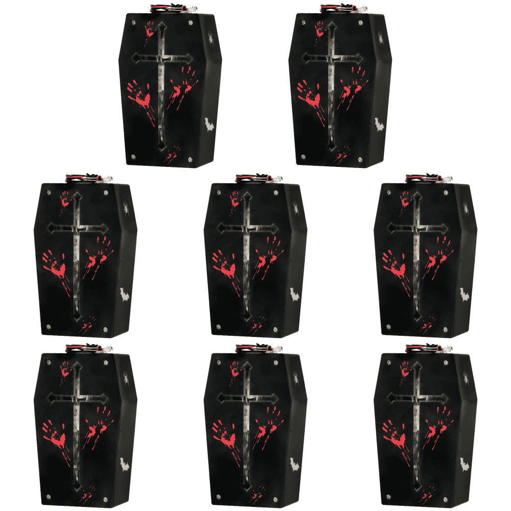 Yiaieng Halloween Sound Control Coffin Box Horror Screaming Sound Box ...