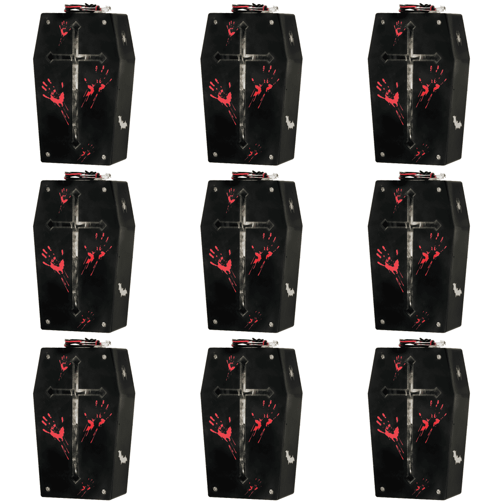 Yiaieng Halloween Sound Control Coffin Box Horror Screaming Sound Box ...