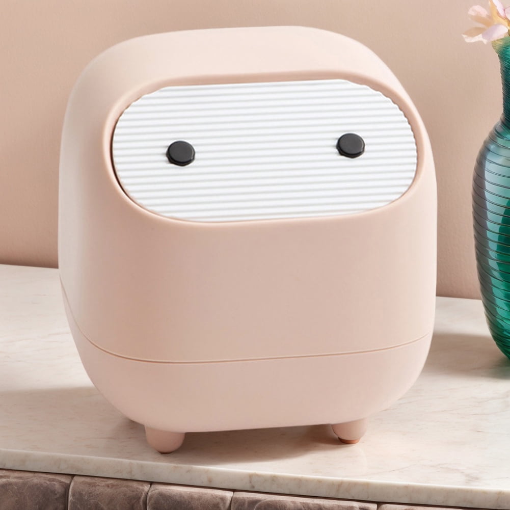 Yiaieng Kitchen Essentials Desktop Trash Bin with Lid Press Type Can ...