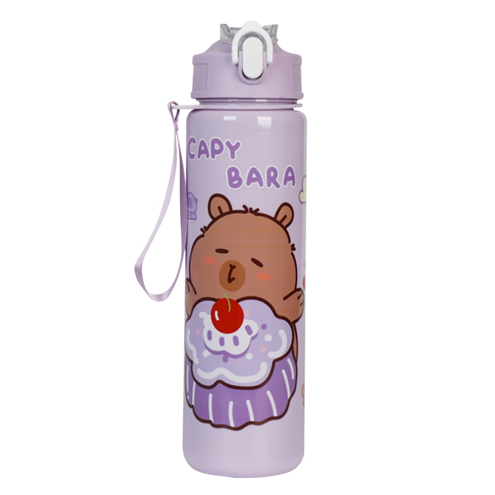 Yiaieng Leak Proof Water Bottles, 700ml Capybara Cute Water Cup with ...