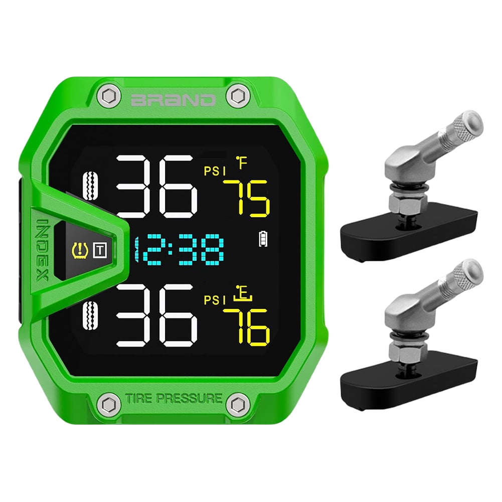 Yiaieng Motorcycle Tpms Ip65 Waterproof Tire Pressure Monitor Sensor ...