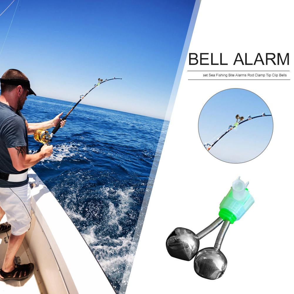 Yiaieng Plastic Fishing Bells Clips, 10 PCS Fishing Bells Outdoor Night ...