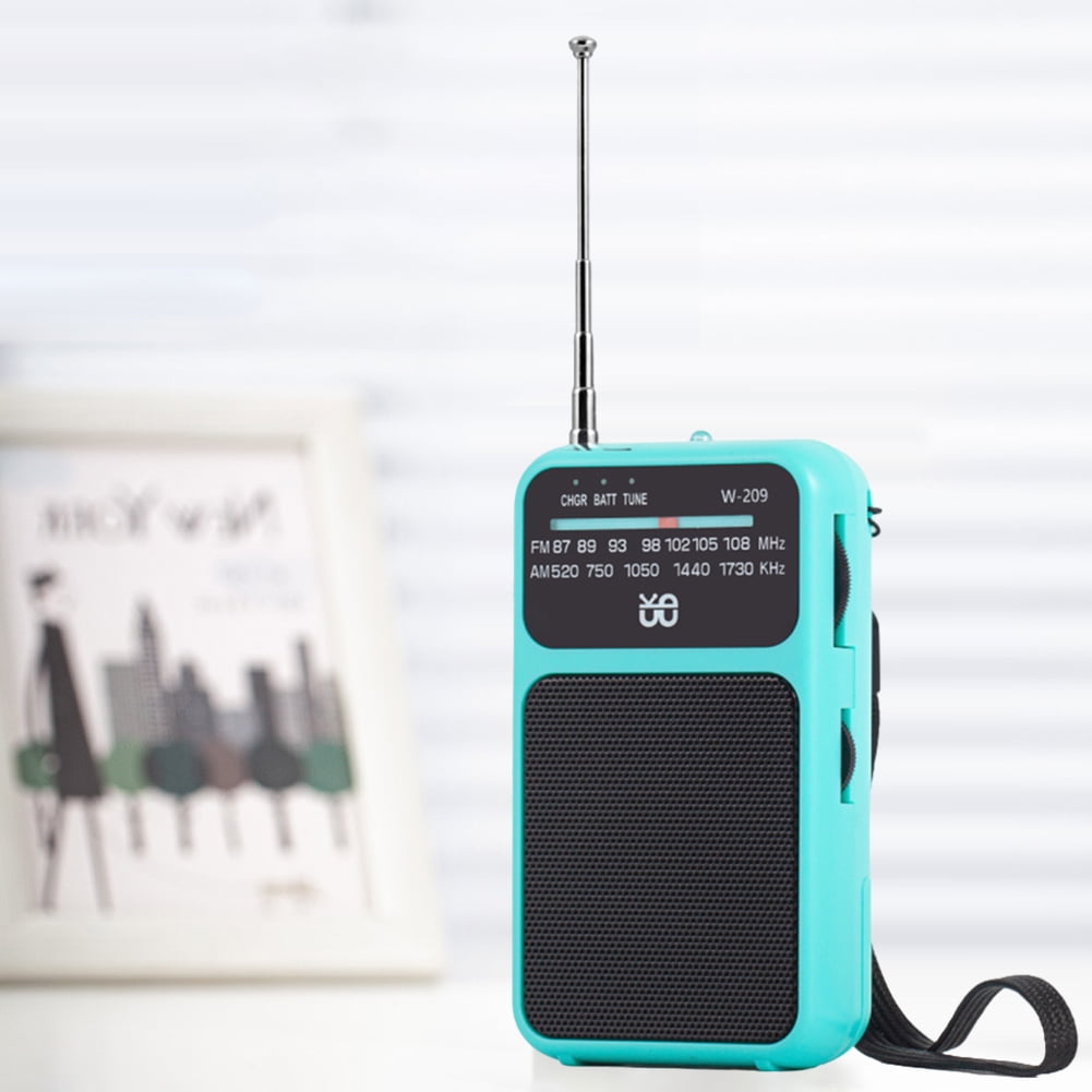 Yiaieng Portable Pocket Am Fm Radio Battery Operated Pointer Radio ...