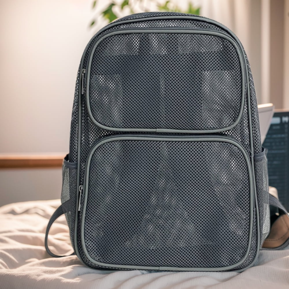 Yiaieng See Through Mesh Backpack, Large Mesh Backpack College Backpack ...