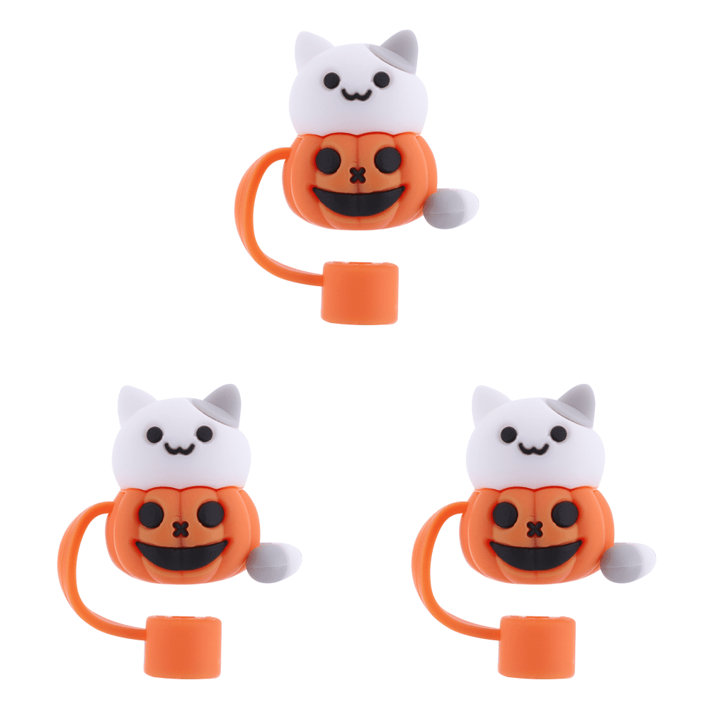 Yiaieng Silicone Halloween Cute Straw Covers 10Mm Toppers for 30/40 Oz ...