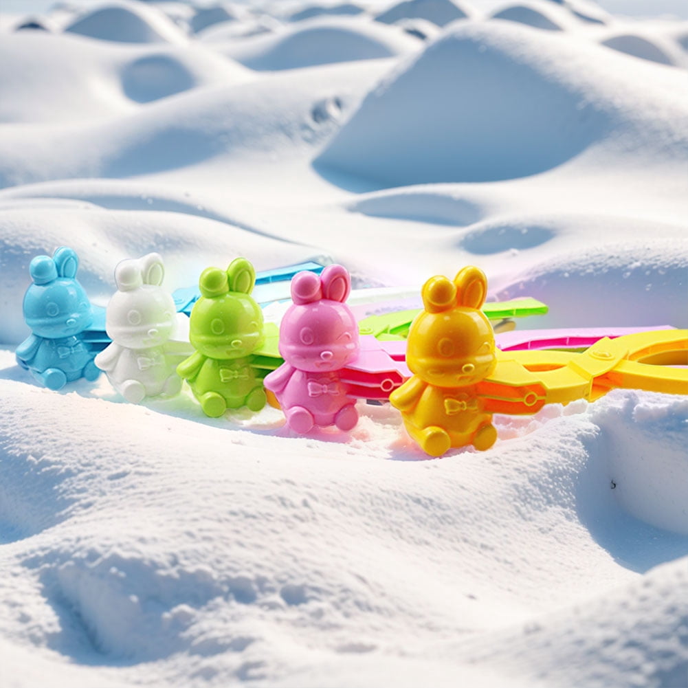 Yiaieng Snow Clip Toy, Snowball Maker Clips Cute Sand Mold Tool ...
