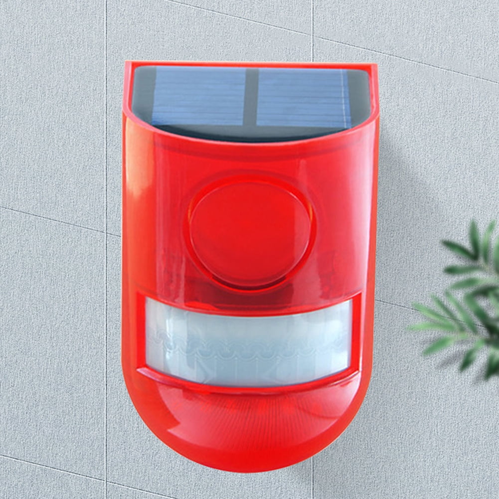 Yiaieng Solar Alarm, Solar Alarm Lamp Remote Control Security Alarm ...
