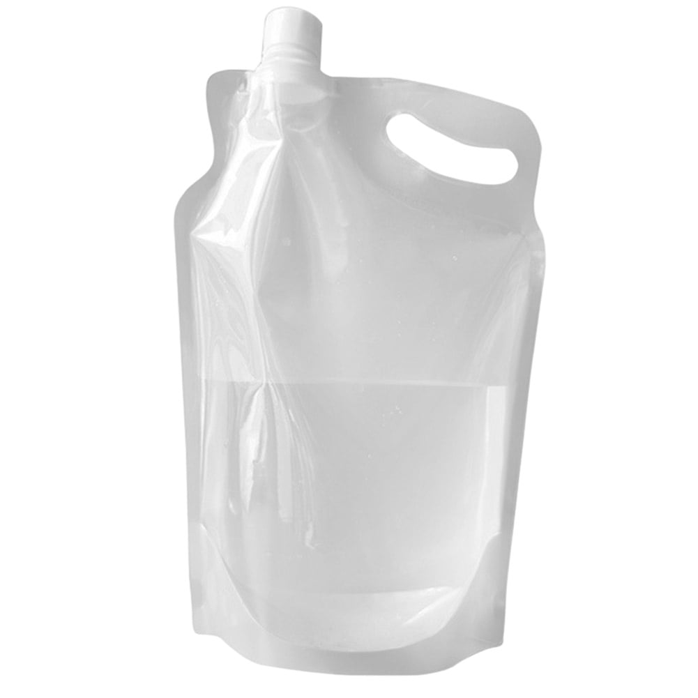 Yiaieng Transparent Water Container, 2L Foldable Drinking Water Bag ...