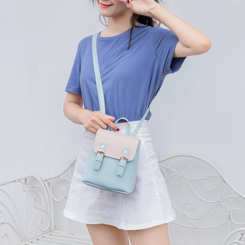 Yiaieng Trendy Splicing Flap Women Shoulder Bags Clasp Casual Backpack ...