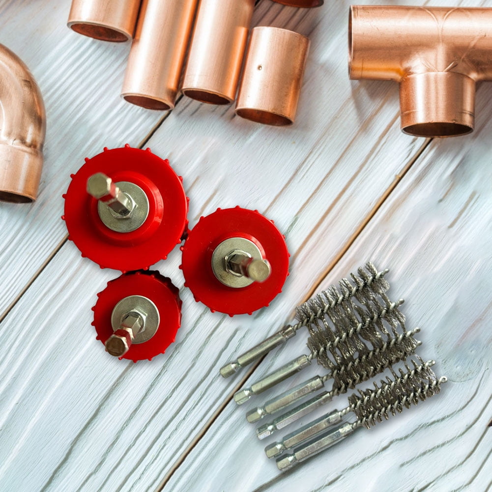 Yiaieng Tube Cleaning Brush for Copper, 3/4-Inch Copper Pipe Cleaner W ...