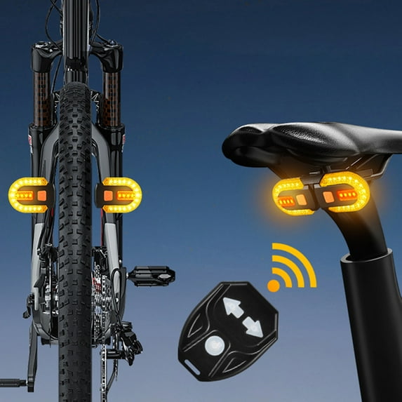 Yiaieng Turn Signal Light Wireless Remote Control Bike Tail Light Led ...
