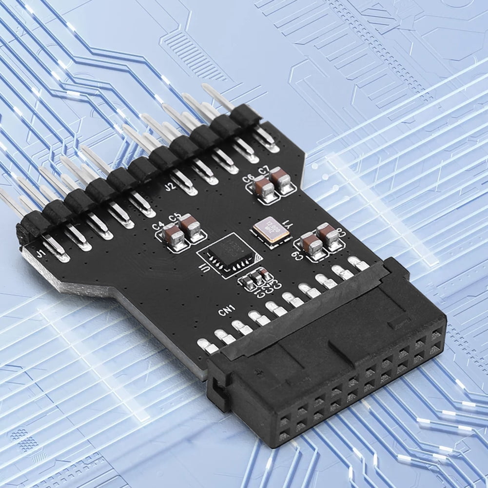 Yiaieng Usb 3.0 19Pin To Usb 2.0 9Pin Header Splitter Adapter 1 To 2 ...