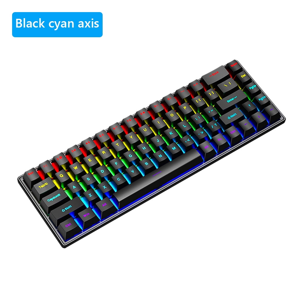 Yiaieng Usb-C Wired Mechanical Gaming Keyboard 68 Keys Rgb Computer ...