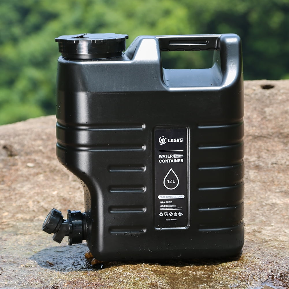 Yiaieng Water Storage Container, 12L Camping Water Jug with Portable ...