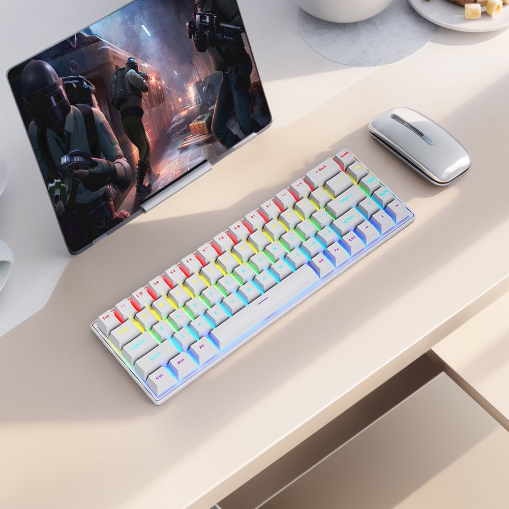 Yiaieng Wired Mechanical Gaming Keyboard 68 Keys Rgb Computer Keyboard ...