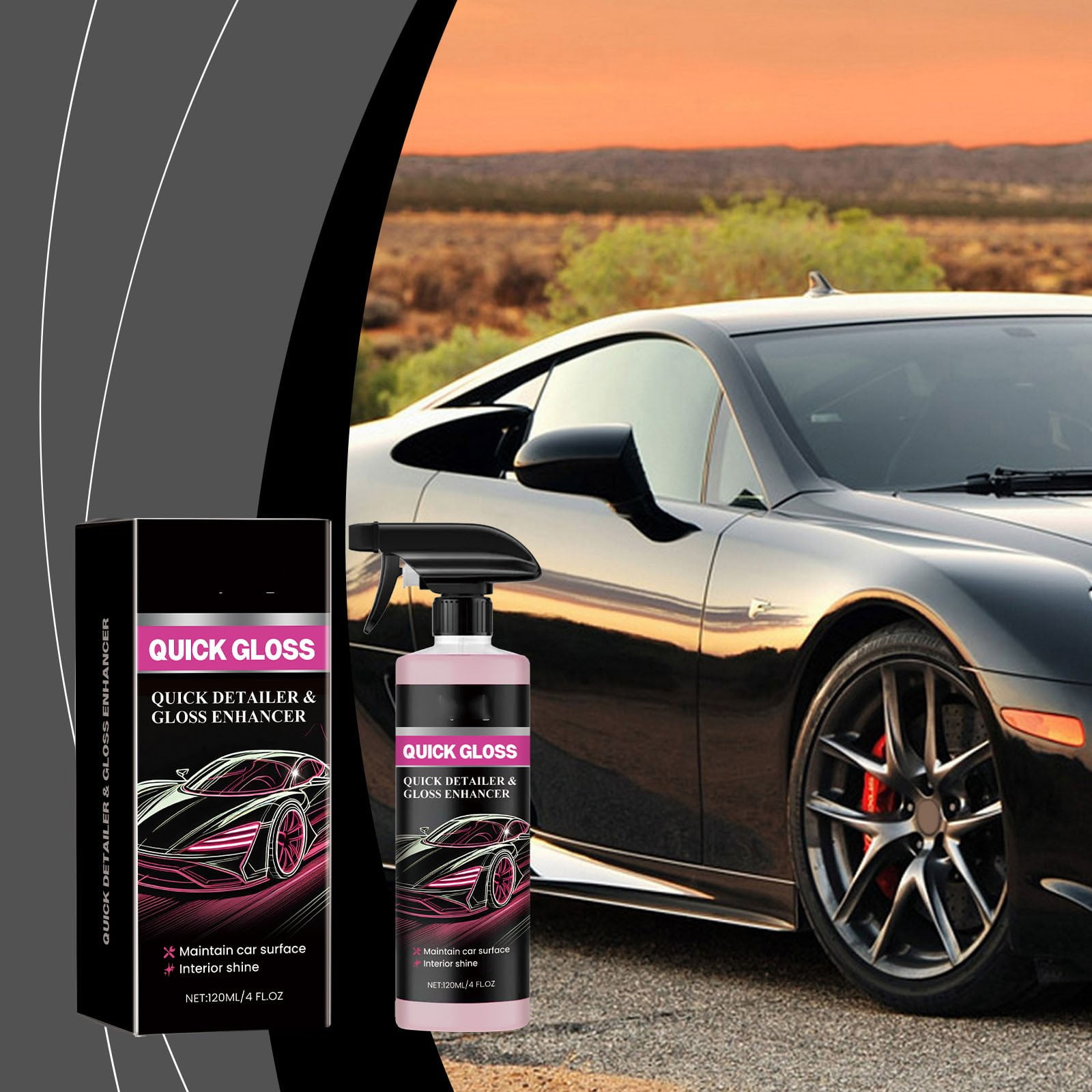 Yialzm Car Paint Protection Spray Long-Lasting Shine and Scratch ...
