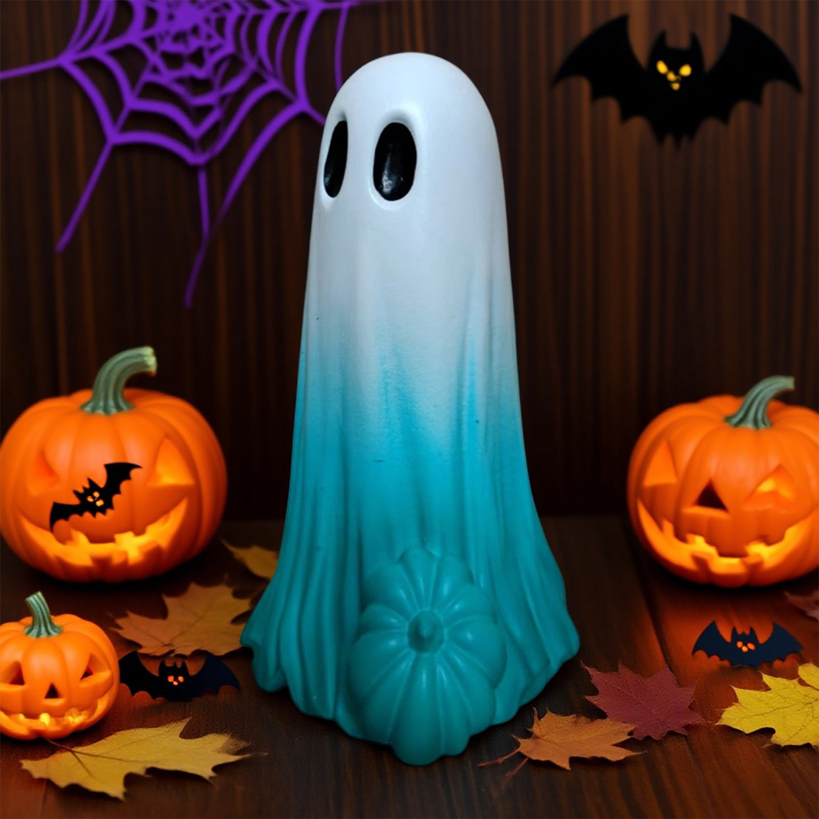 Yialzm Cute Ghost Figurines Halloween Decorations Indoor Outdoor Ghost ...