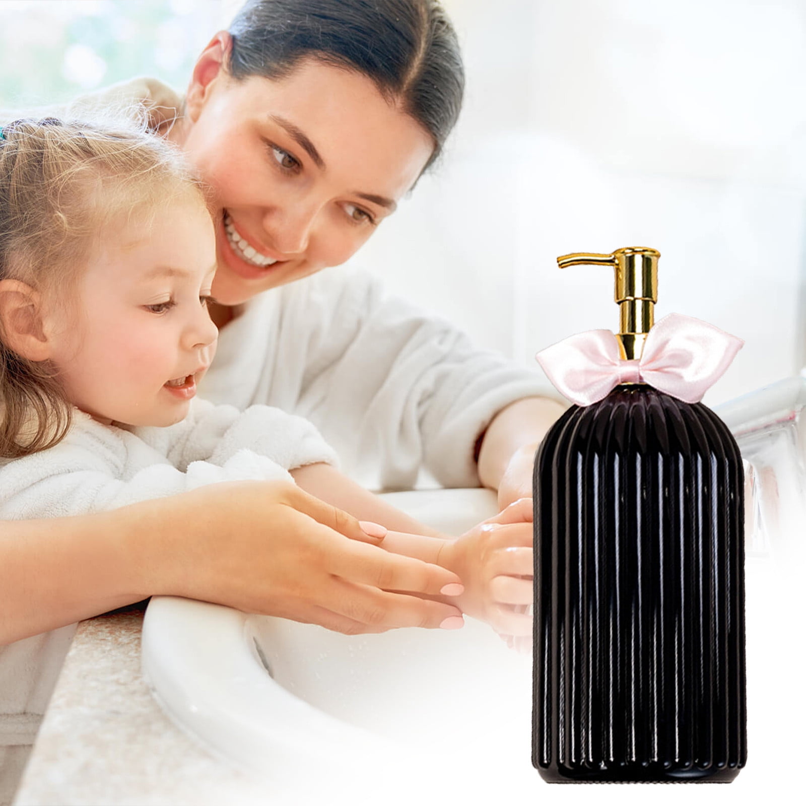 Yialzm Foaming Hand Soap Dispenser Refillable Bathroom Kitchen Foam ...