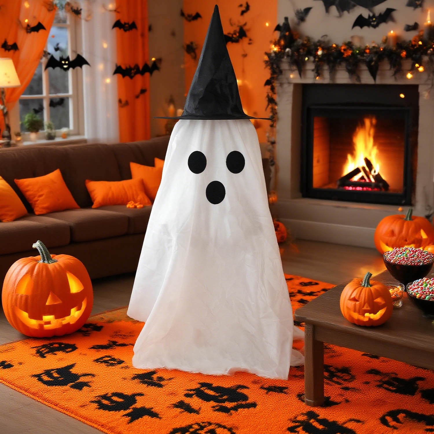 Yialzm Halloween Ghost Decorations Outdoor Indoor Spooky Decor for ...
