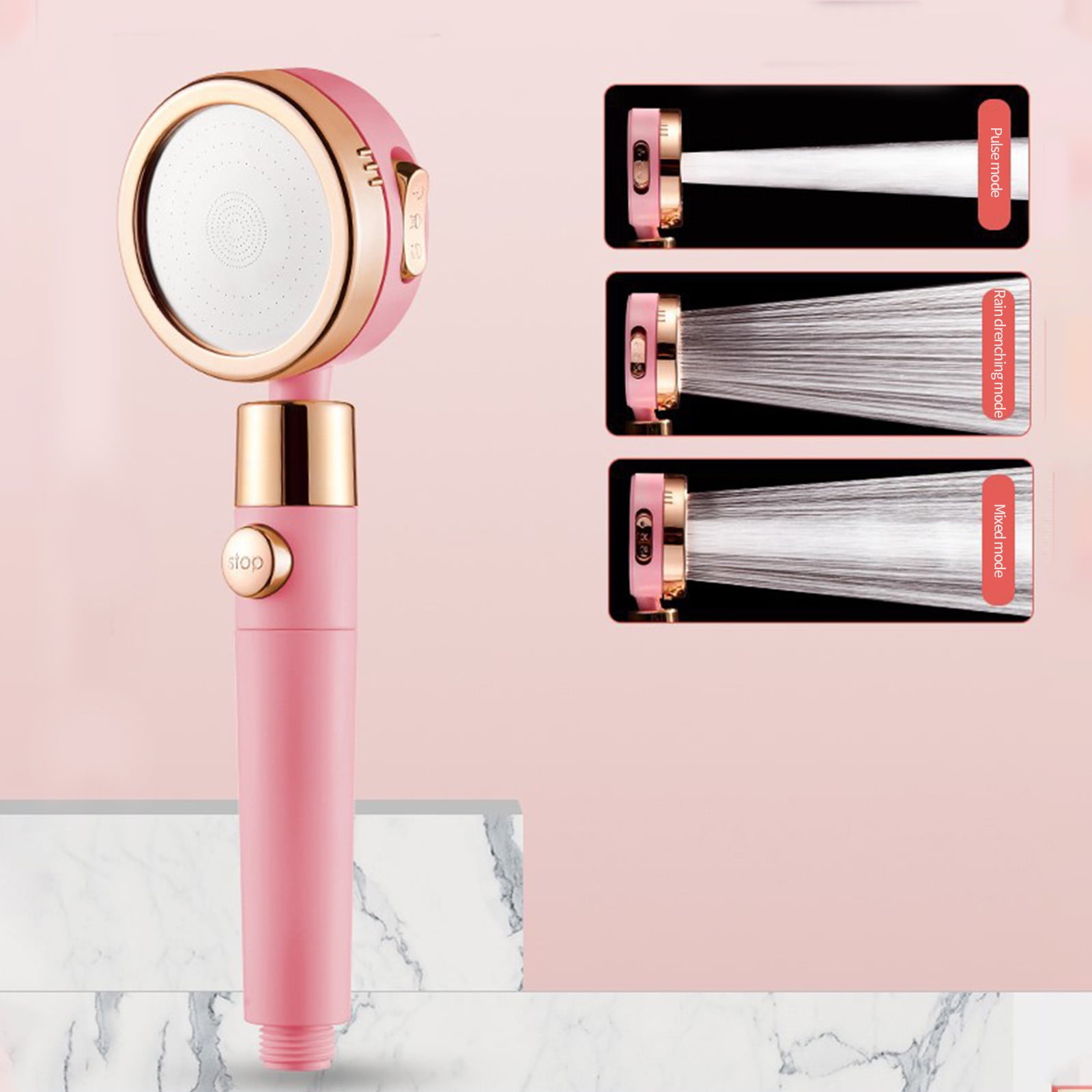 Yialzm High Pressure Turbo Shower Head with Water Heater Filter Easy ...