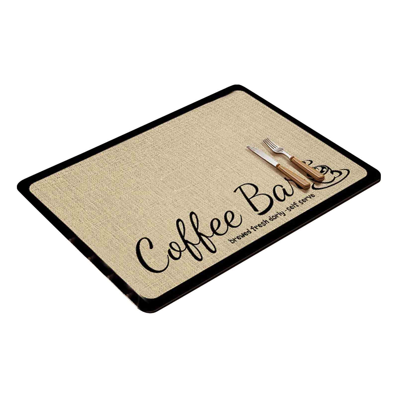 Yialzm Kitchen Absorbent Splashproof Mat Draining Pad for Countertops ...
