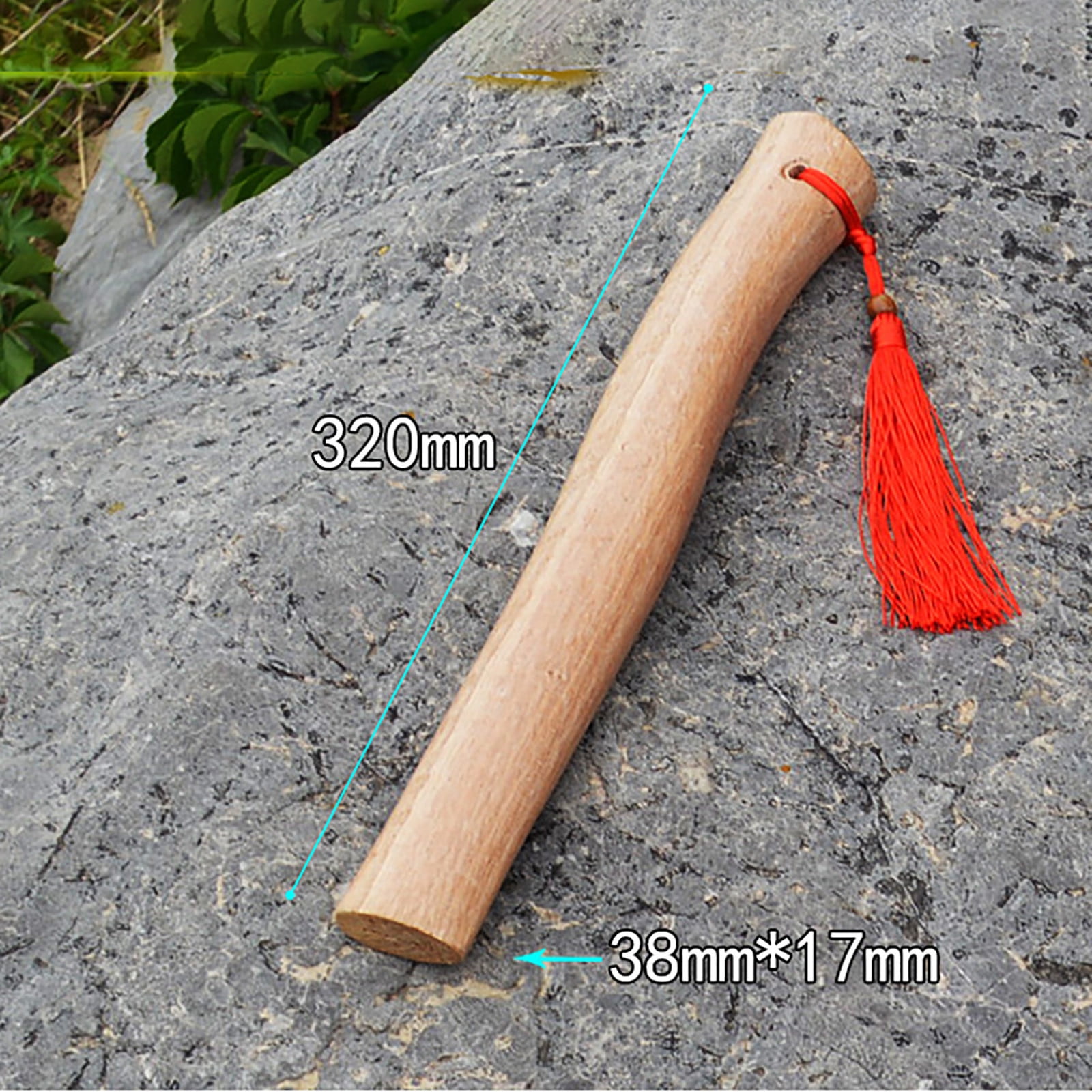 Yialzm Long Lasting Wooden Axe Handle Replacement Kit with Red Rope for ...