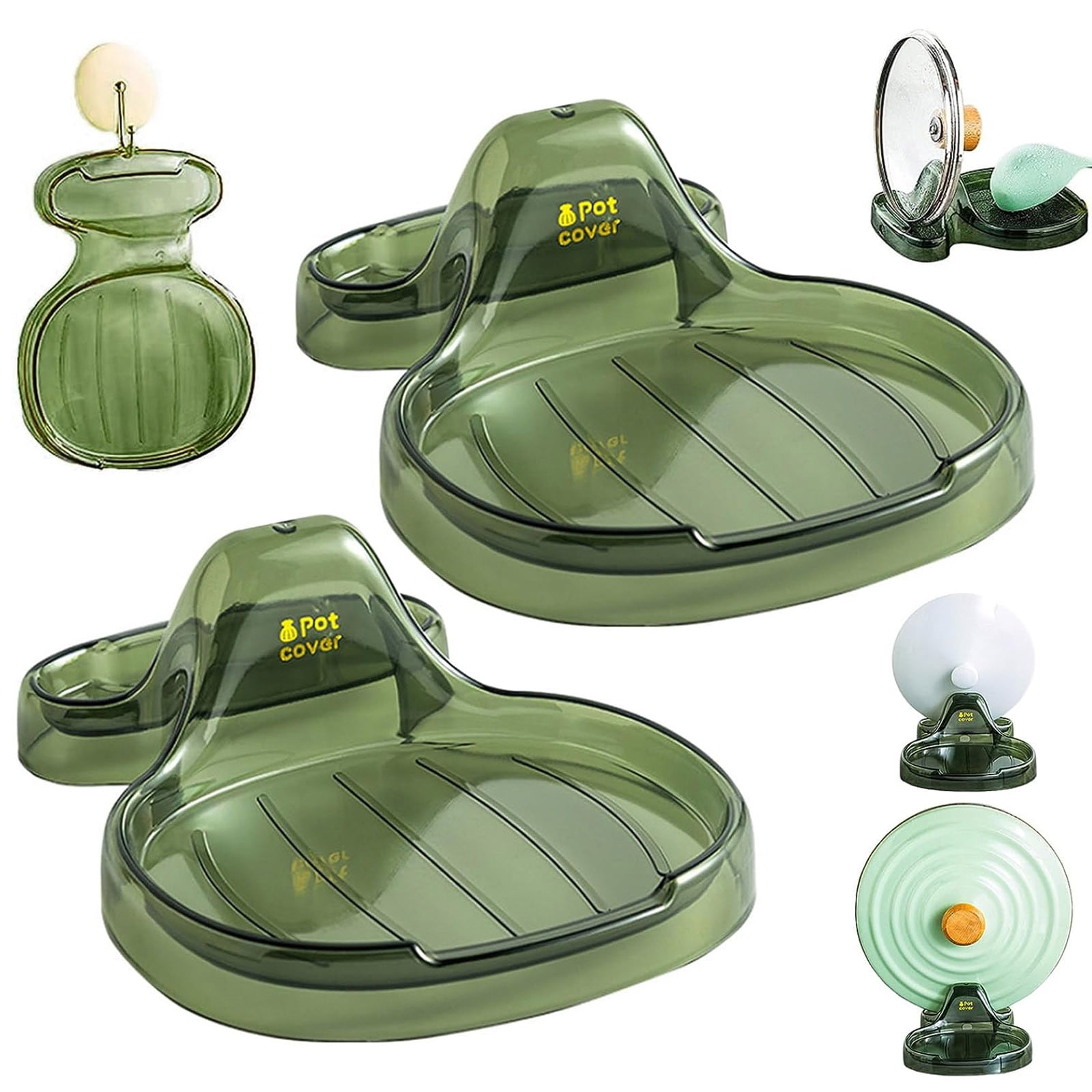 Yialzm Multifunction Kitchen Spatula Rack with Lid Holder for Stove Top ...