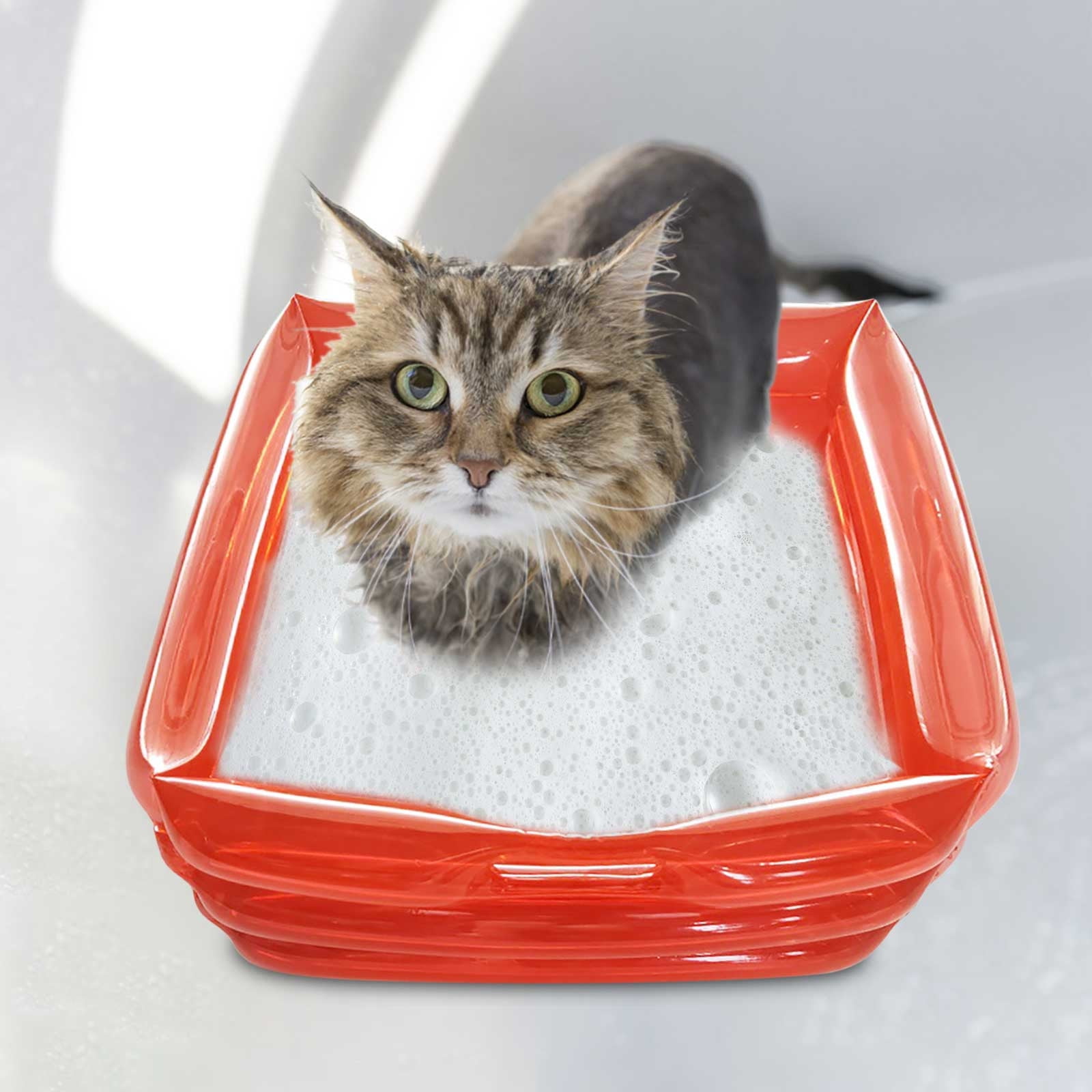 Yialzm Portable Inflatable Foot Bath Basin 13.8x13.8 Inch for Beach ...