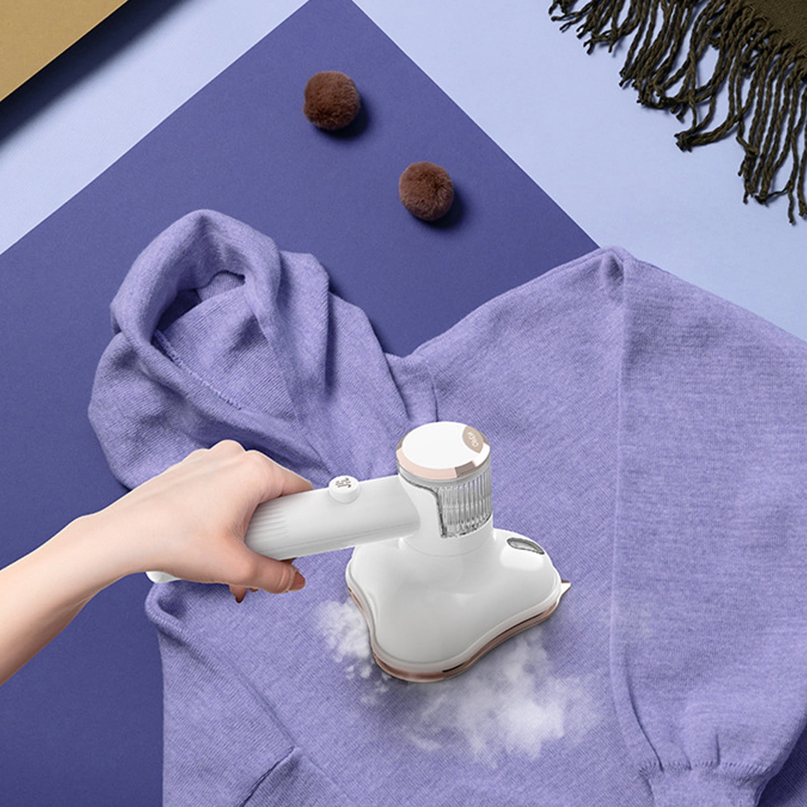 Yialzm Portable Mini Steam Iron 180° Rotatable Handheld Ironing Machine ...