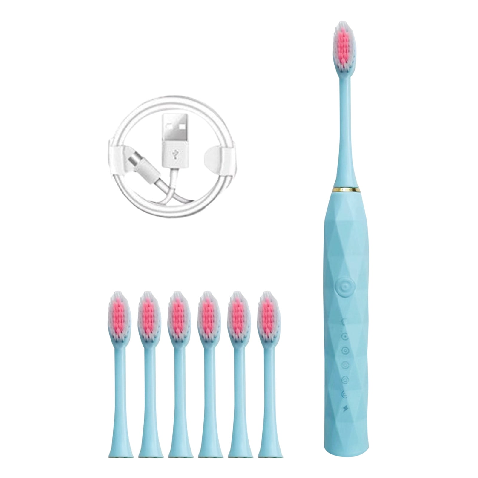 Yialzm Rechargeable Electric Toothbrush High Frequency Vibration with ...