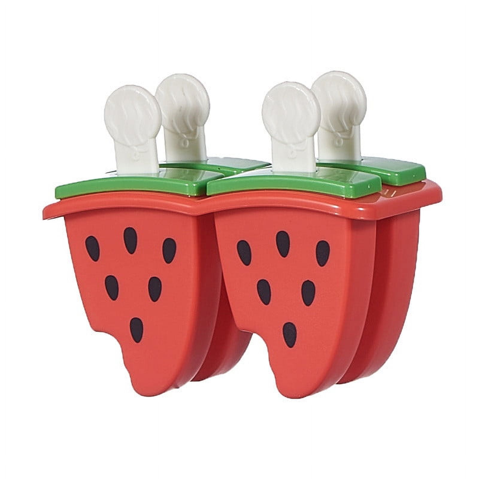 Yialzm Reusable Ice Cream Molds Popsicle Tray Easy Release 4 Stick Set ...