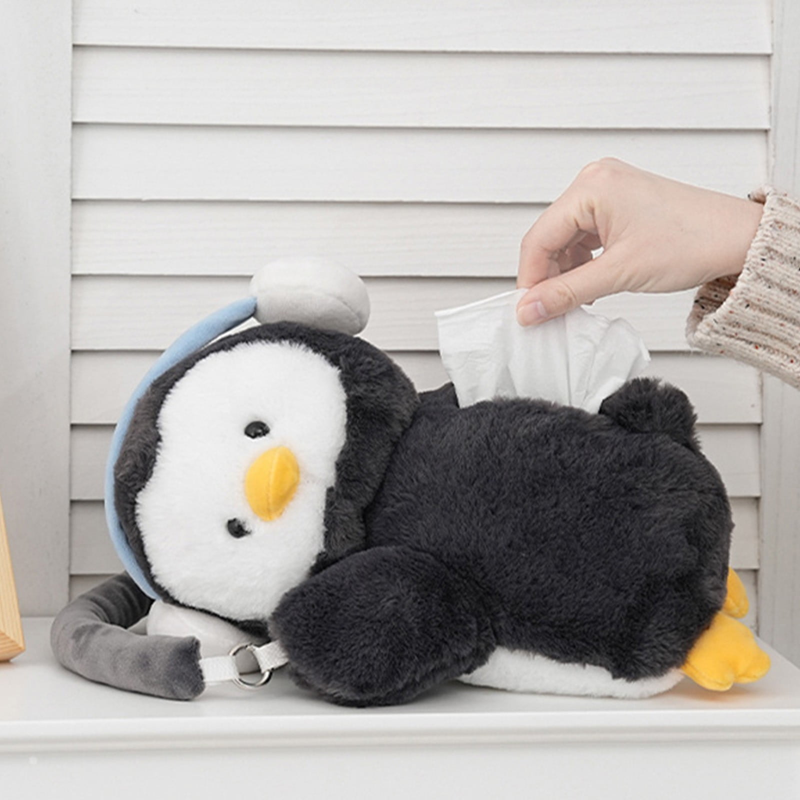 Yialzm Soft Fabric Tissue Container for Cars Offices and Home with Cute ...