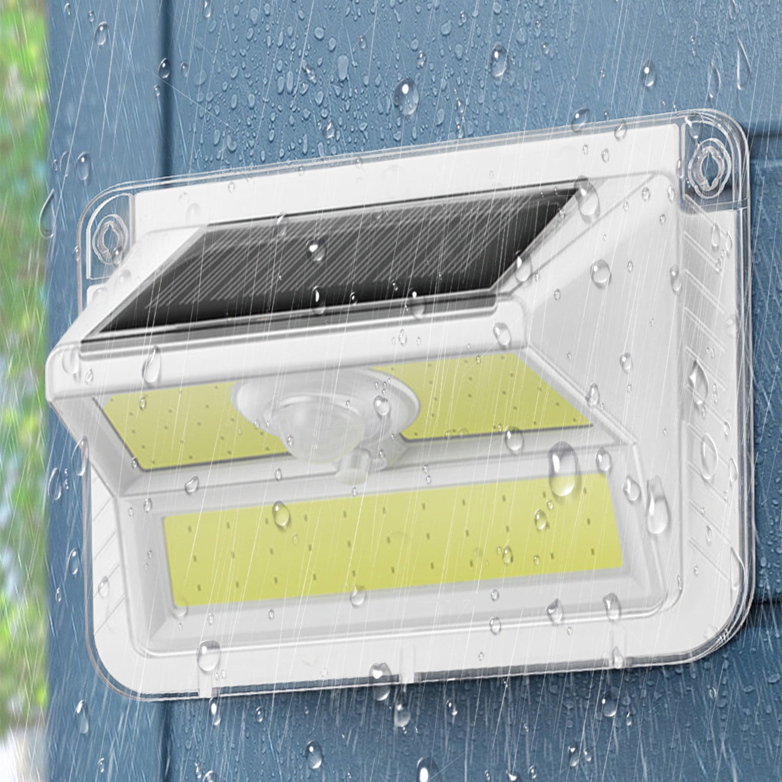 Yialzm Solar Outdoor Motion Sensor Lights Wall Security 73 LEDs High ...