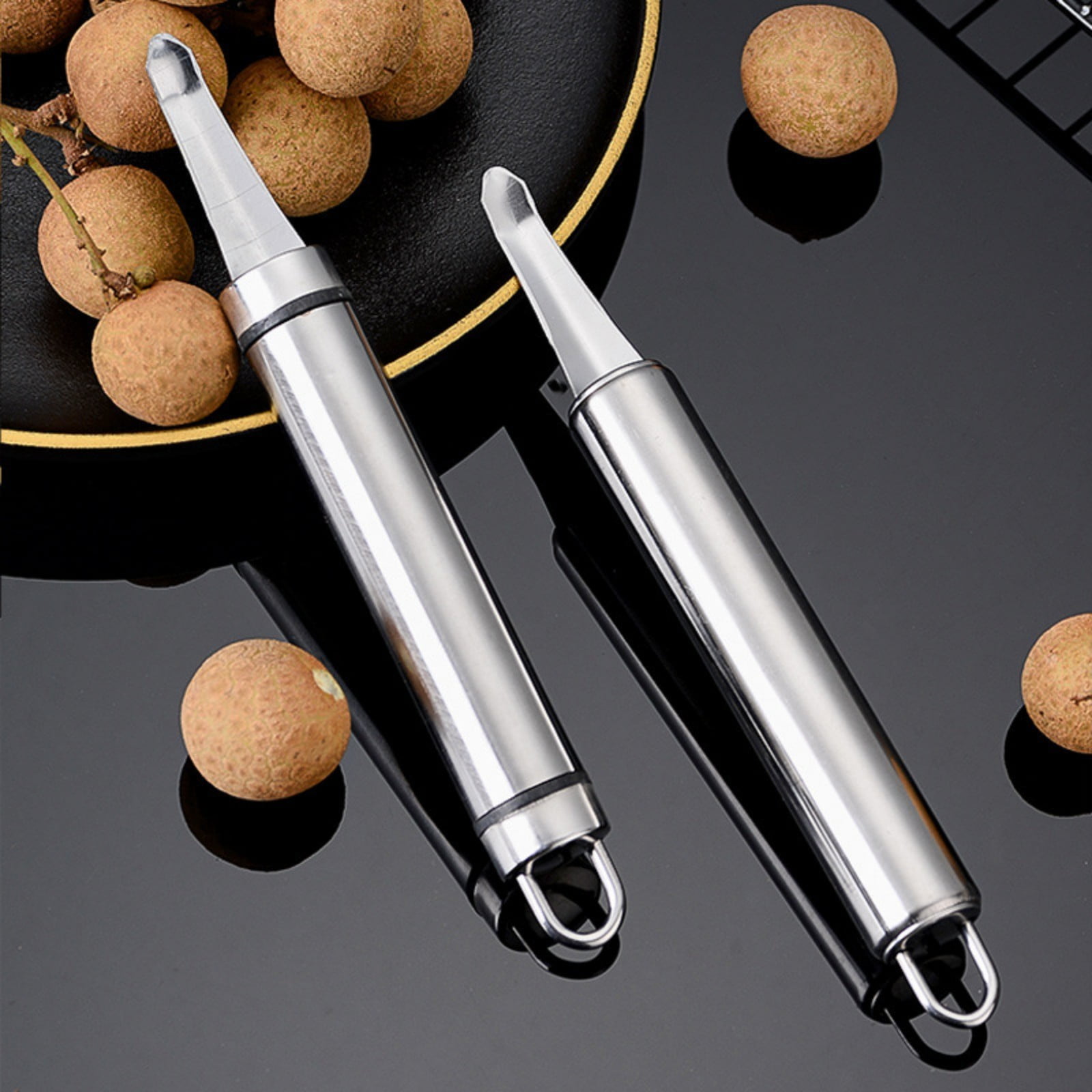 Yialzm Stainless Steel Longan and Shrimp Tool Efficiently Pits Longan ...