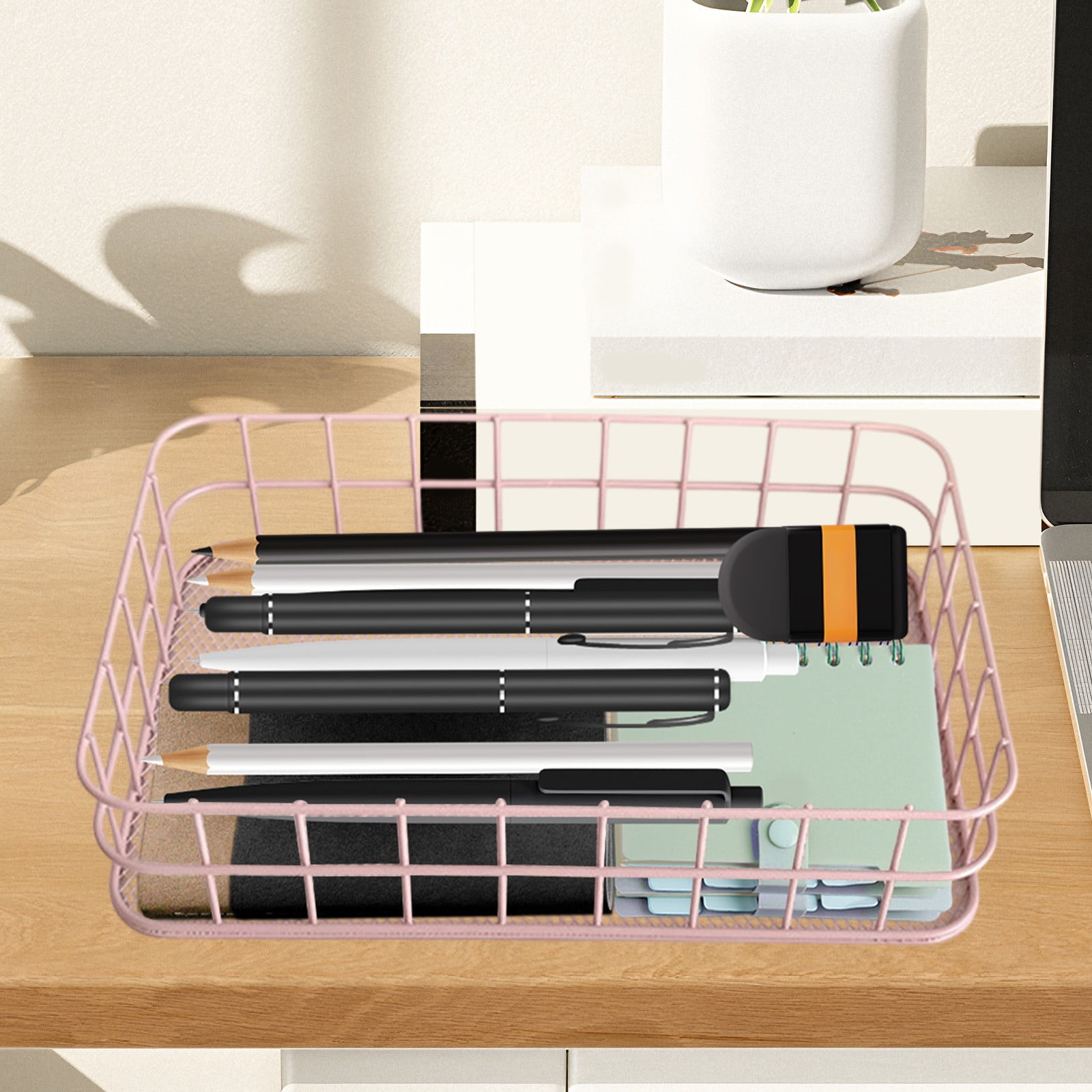 Yialzm Stainless Steel Storage Basket for Kitchen Office Dormitory Suit ...