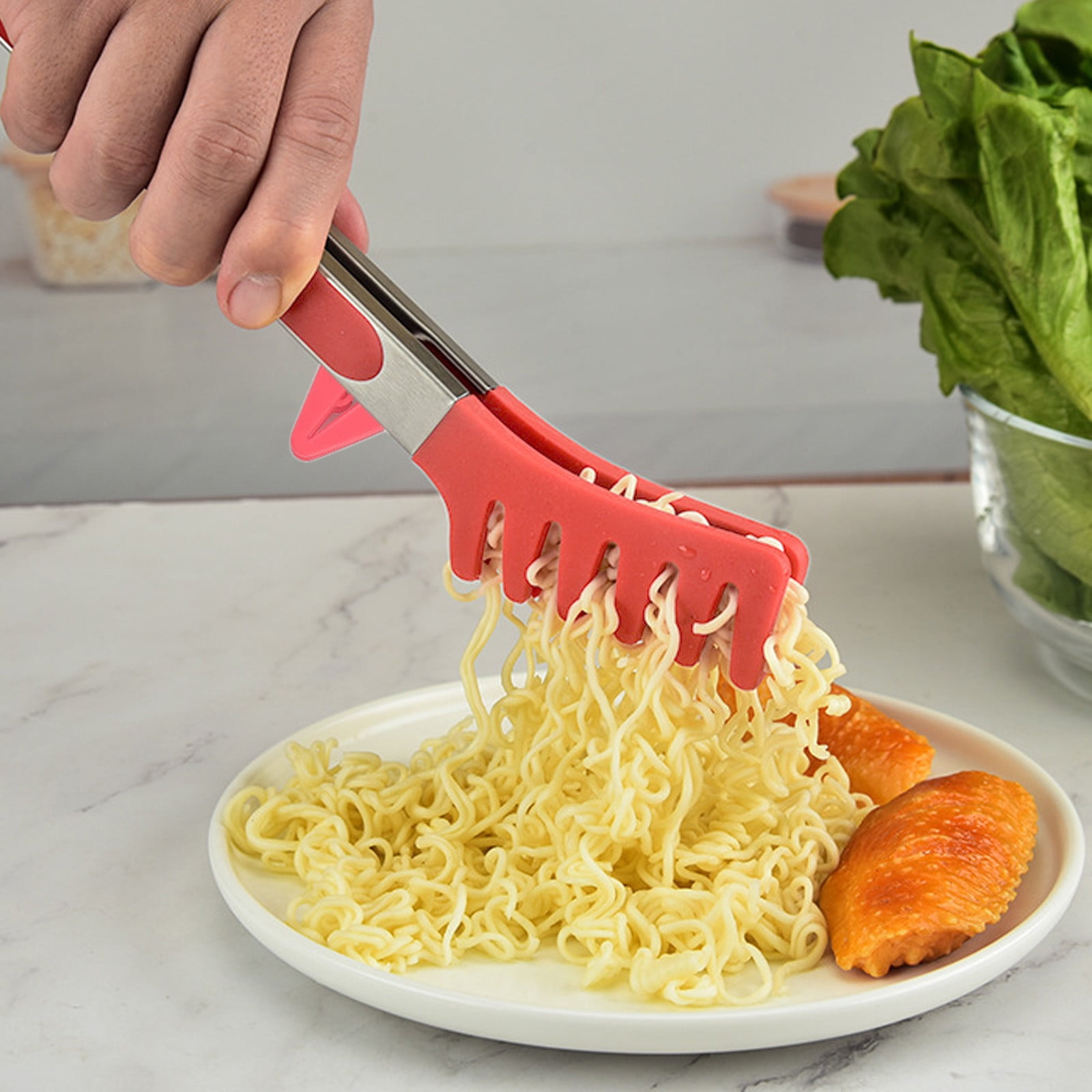 Yialzm Stainless Steel Wok Spatula Cooking Tool Extra Long Handle Heat ...